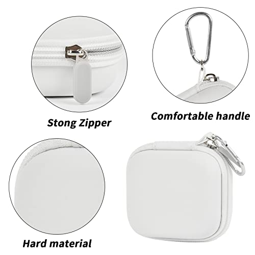 Earbud Case Compatible with Bose QuietComfort Earbuds II/for AirPods, Wireless, Bluetooth, Noise Cancelling in-Ear Headphones Cover Holder Storage Fits for USB Cable, Earplugs (Box Only) (White)