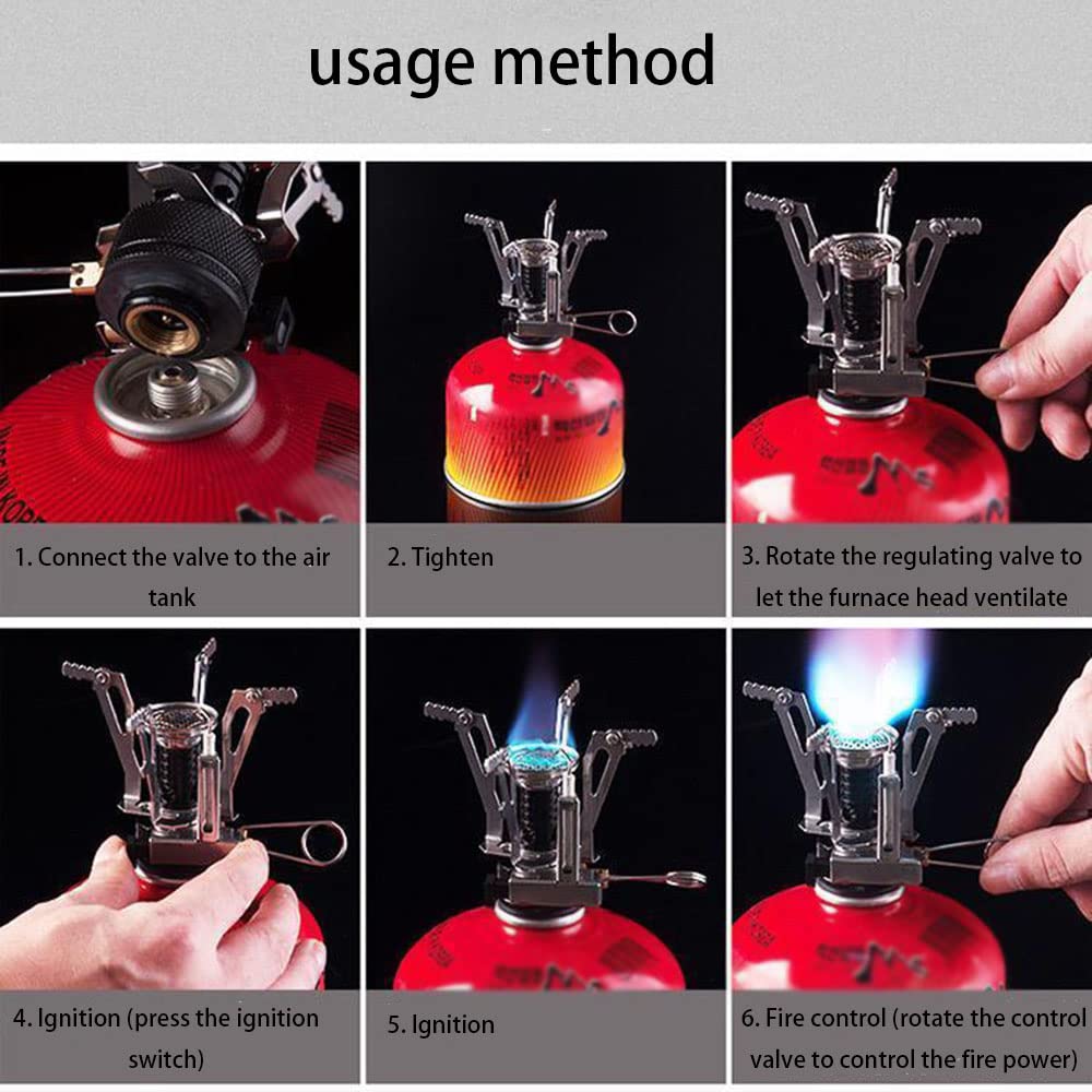 Backpacking Stoves Backpack Portable Fuel Burner Lightweight Camping Backpacking Stoves backpacking pocket rocket hiking ultralight stoves backpack camp Portable Outdoor Stove Windproof Cooking