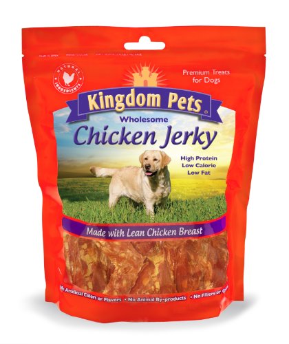 Kingdom Pets Filler Free Chicken Breast Jerky, Premium Treats for Dogs, 48-Ounce Bag