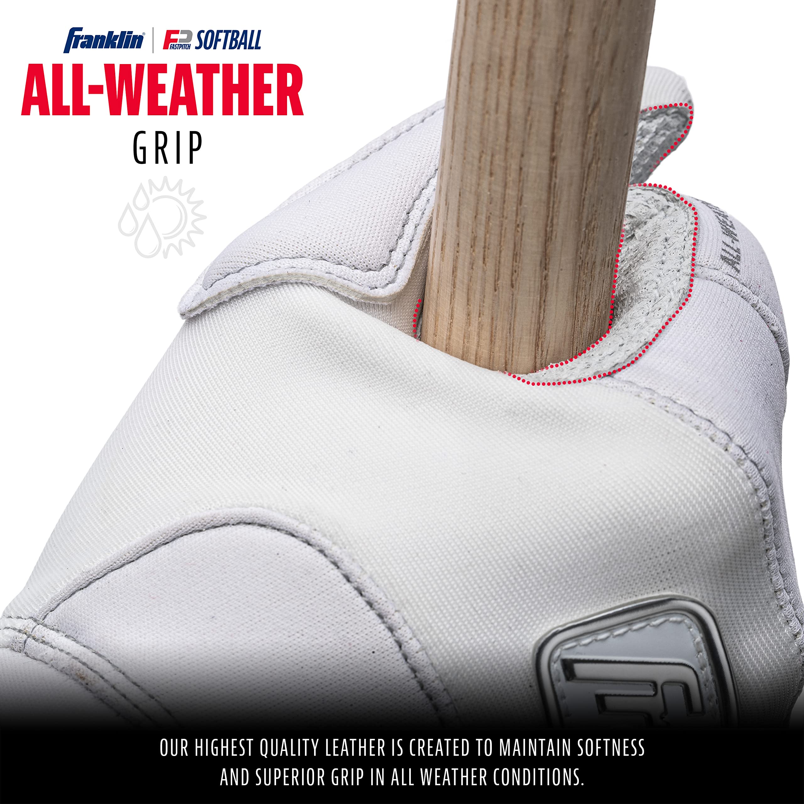 Franklin Sports womens 20630F4 MLB W L CFX FP RED CHRM BTG, Chrome Red - Fastpitch, Women s Large US