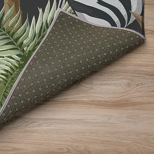 Dalyn Rugs Indoor/Outdoor Tropics TC13 Black Washable 8' x 10' Rug