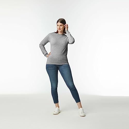 Gildan Men's Heavy Cotton Long Sleeve T-Shirt, Style G5400, 2-Pack, Sport Grey, X-Large