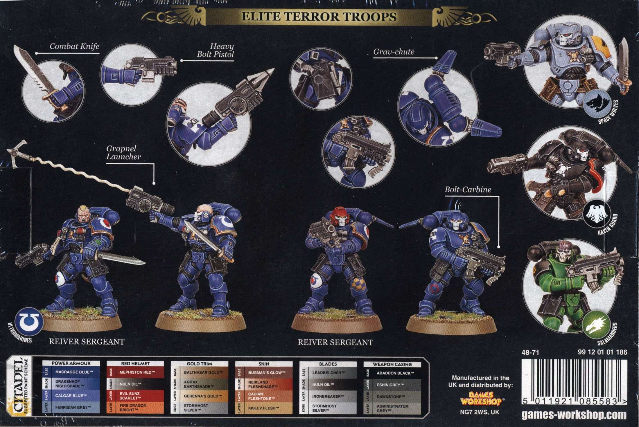 Games Workshop 99120101186" Space Marines Primaris Reivers Plastic Kit for 12 years to 99 years