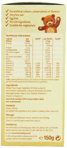 Heinz Farley Rusks, Biscuits For Baby's & Toddlers, 5.3-Ounce Boxes (Pack of 6)