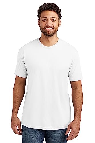 Gildan Men's Cotton Stretch T-shirts, Multipack, Artic White (Crew 3-Pack), Small
