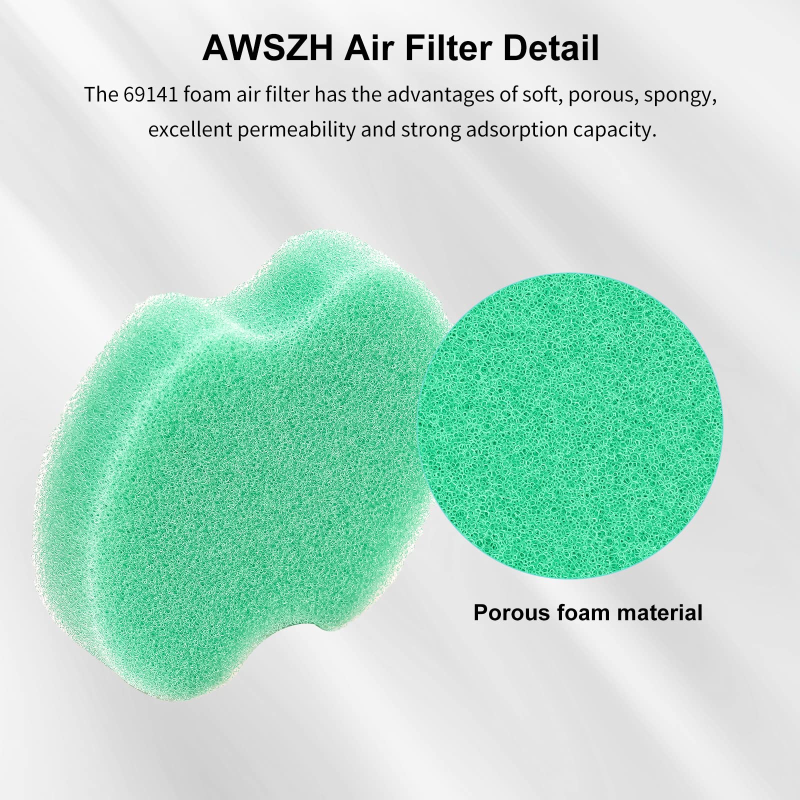 AWSZH Air Filter 69141 Compatible with D92702B Homelite XL-2 Chainsaws for XL 2 Super 2 XL Homelite XL and Super 2 Decomposition Filter (1 PC)