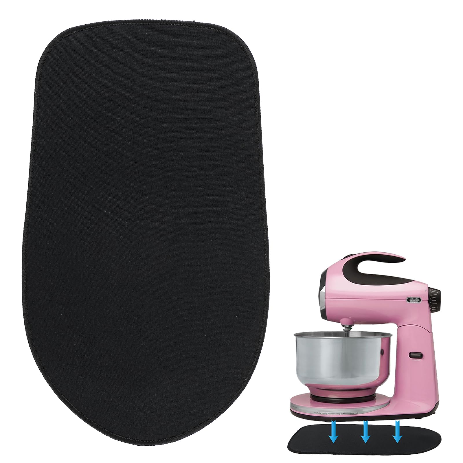 COMNICO Sliding Mat for Kitchen aid Stand Mixer Mixer Mover Slider Mat Pad Kitchen Aid 4.5-5qt Tilt-Head Stand Mixer Kitchen Appliance Slide Tray - Strong Sturdy Non-Slip Appliance Slider Board