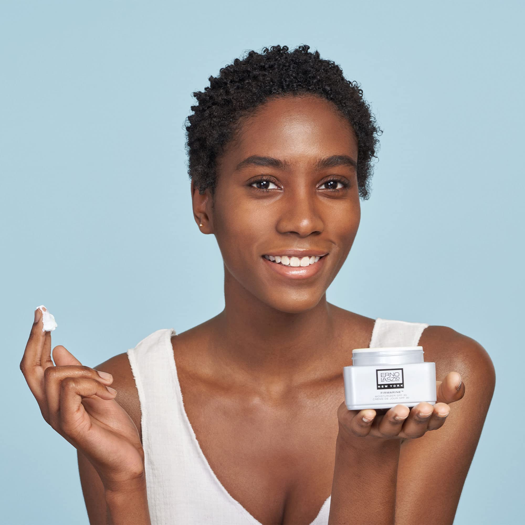 Erno Laszlo Firmarine Moisturizer SPF 30, Rich UV Protective Moisturizing Cream Restores Skin's Firmness and Elasticity, Moisturizer for Mature Skin, 1.7 Fl Oz