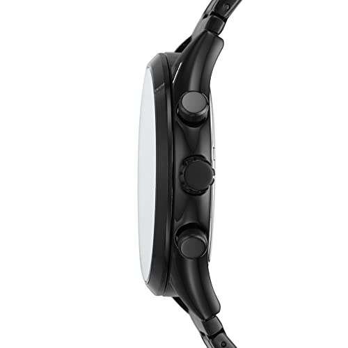 Fenmore Midsize Multifunction Black Stainless Steel Watch