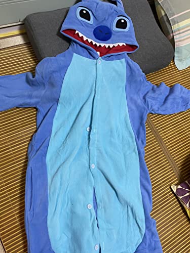 Halloween Animal onesie pajamas for adults stitch onesie cosplay costume homewear Blue, S