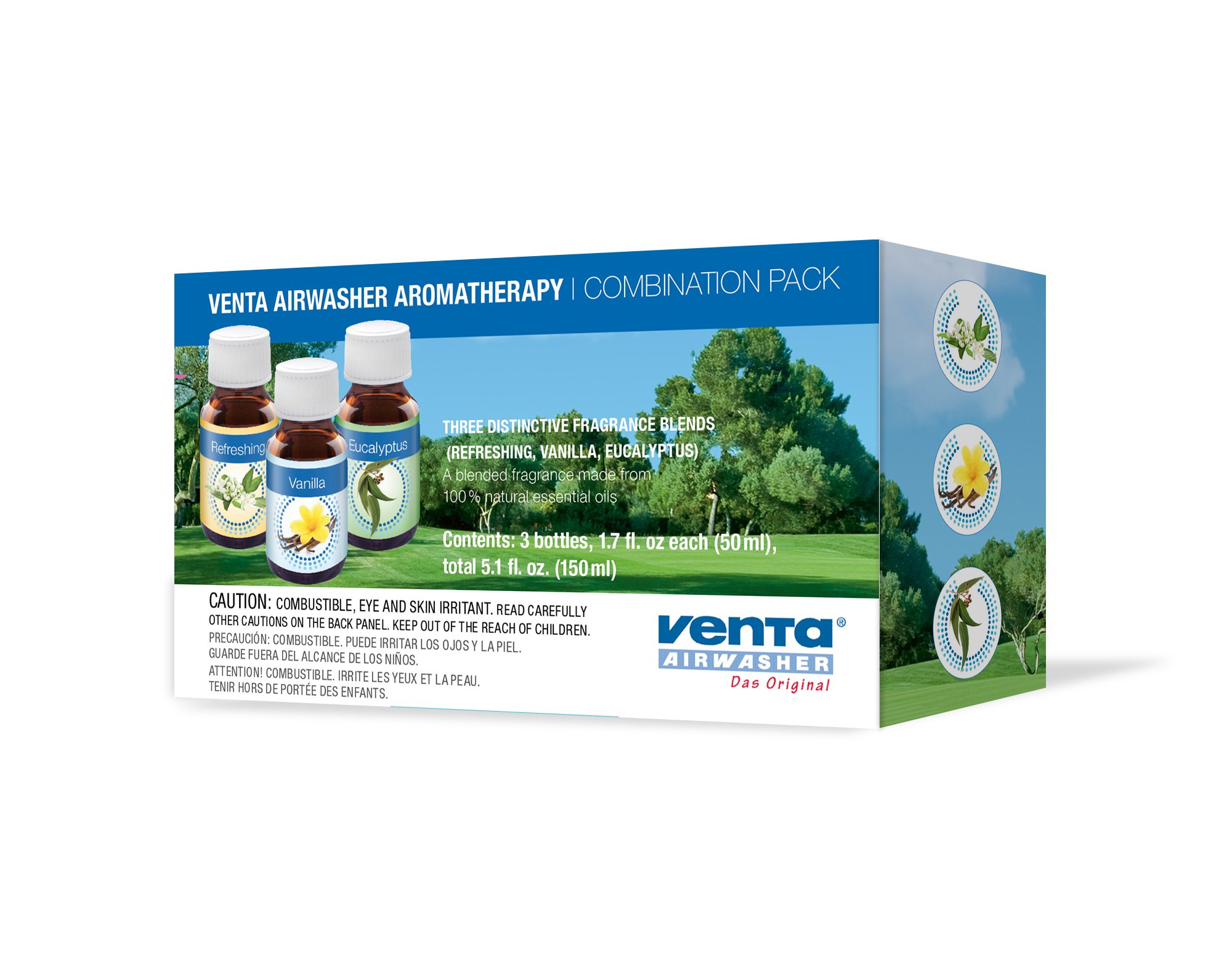 Venta Airwasher Aromatherapy Combo Pack of Refreshing, Vanilla and Eucalyptus Fragrances