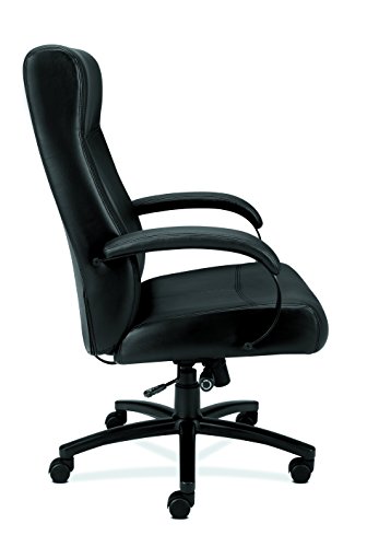 HON Validate Big and Tall Executive Chair - Leather Computer Chair for Office Desk, Black (HVL685)