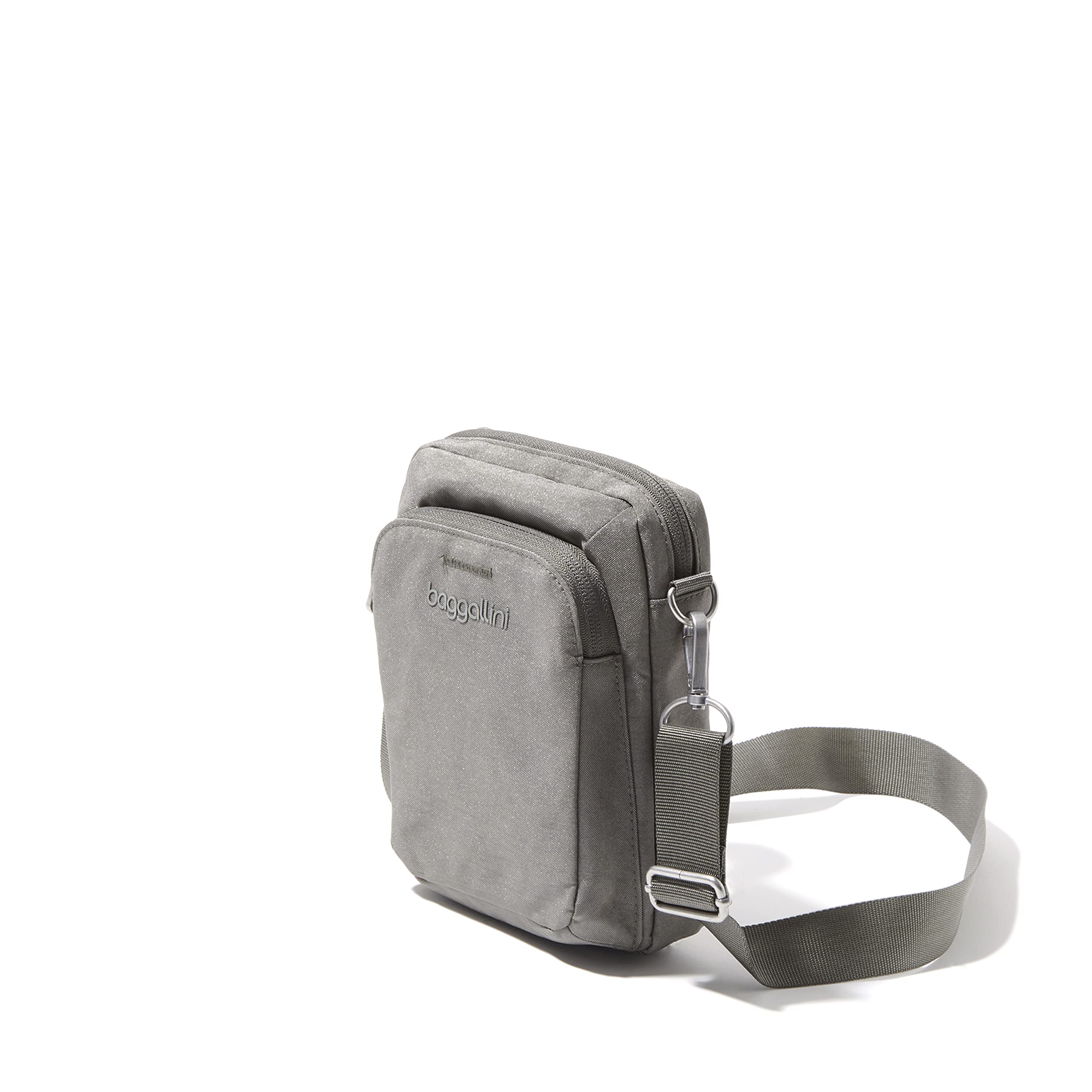 Baggallini Womens Urban Explorer Mini Crossbody, Sterling Shimmer, One Size US