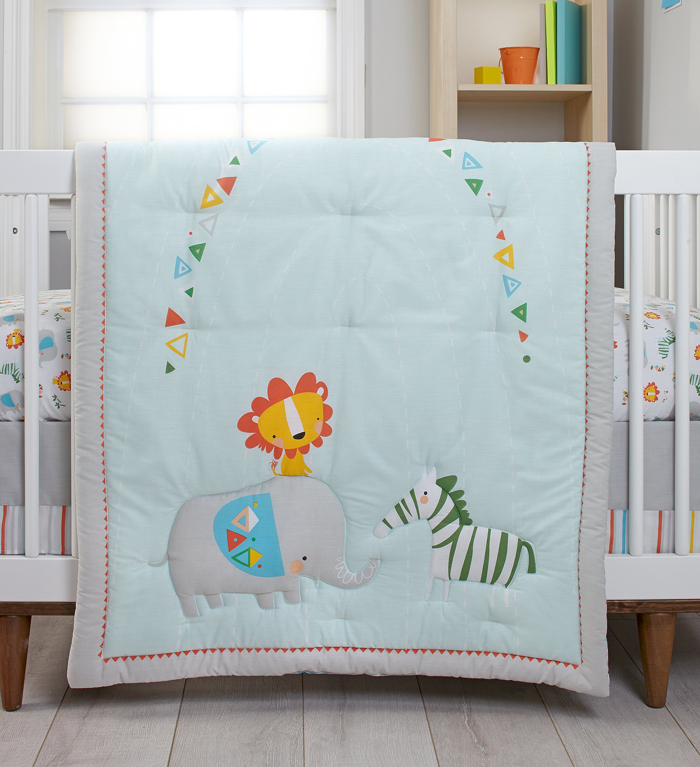 Zutano Juba 5 Piece Crib Set, Multi-Colored