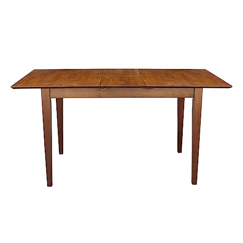 International Concepts Shaker Styled Leg Butterfly Extension Table, 48 to 60-Inch, Espresso