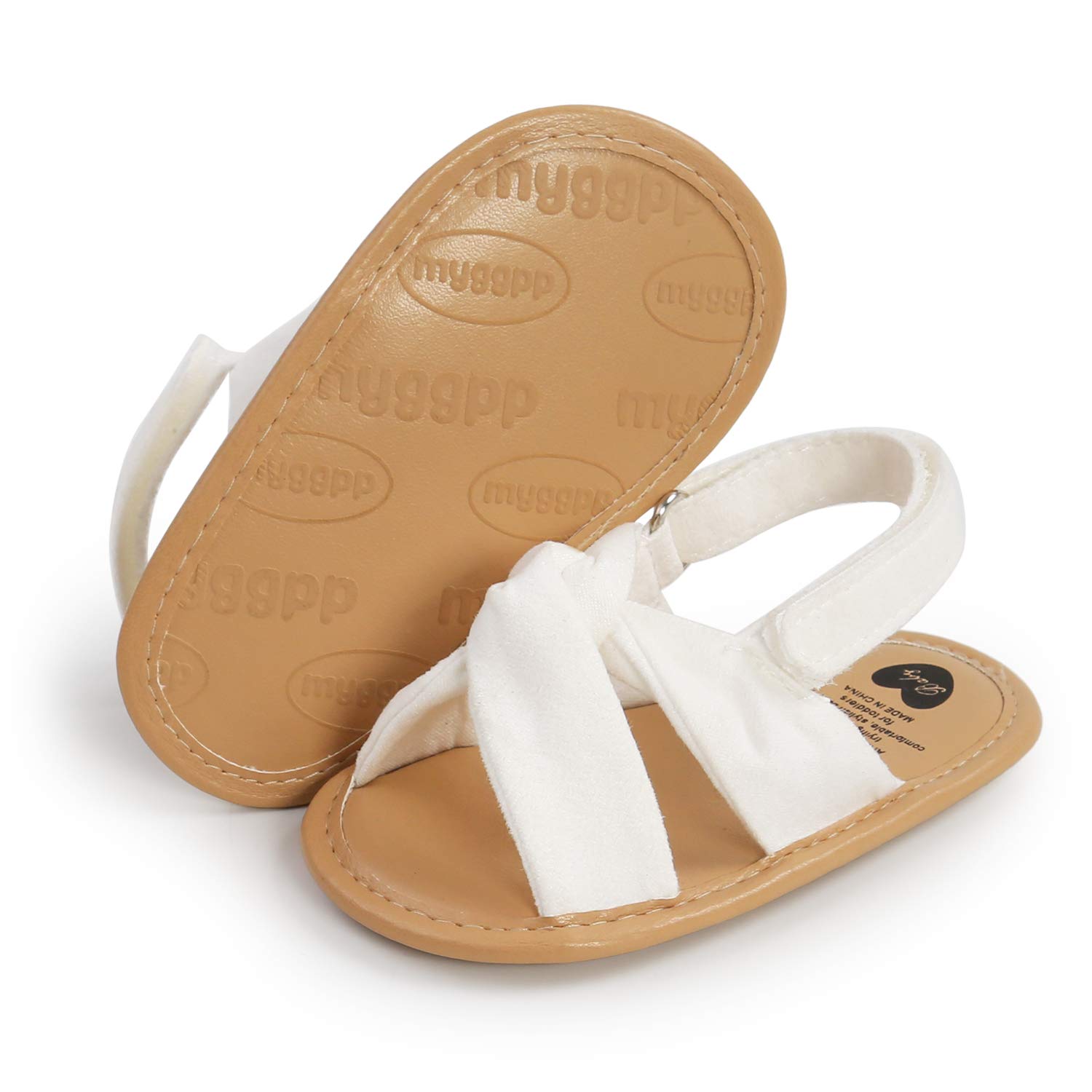 Baby Girl Sandals Summer Shoes Bowknot Soft Sole Infant Girls Princess Dress Flats First Walker Shoes 6-12 Months