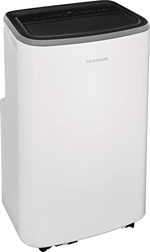 Frigidaire FHPH142AC1 Portable Room Air Conditioner, 14K BTU (ASHRAE) / 10K BTU (DOE) with Multi-Speed Fan/Dehumidifier Mode/Supplemental Heat/Window Kit/Built-in Air Ionizer/Washable Filter,in White