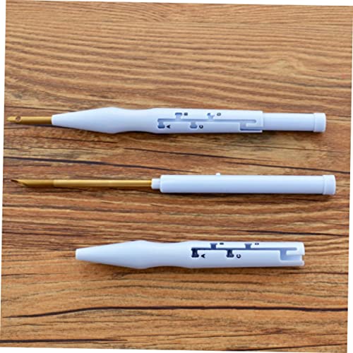 BETOOKY 2pcs Woolen Embroidery Weaving Tools Tool Embroidery Thread Punch Punch Hole Material Package Cross Stitching Punch Needle Stylus Tine Knitting Kits Embroidery Needle