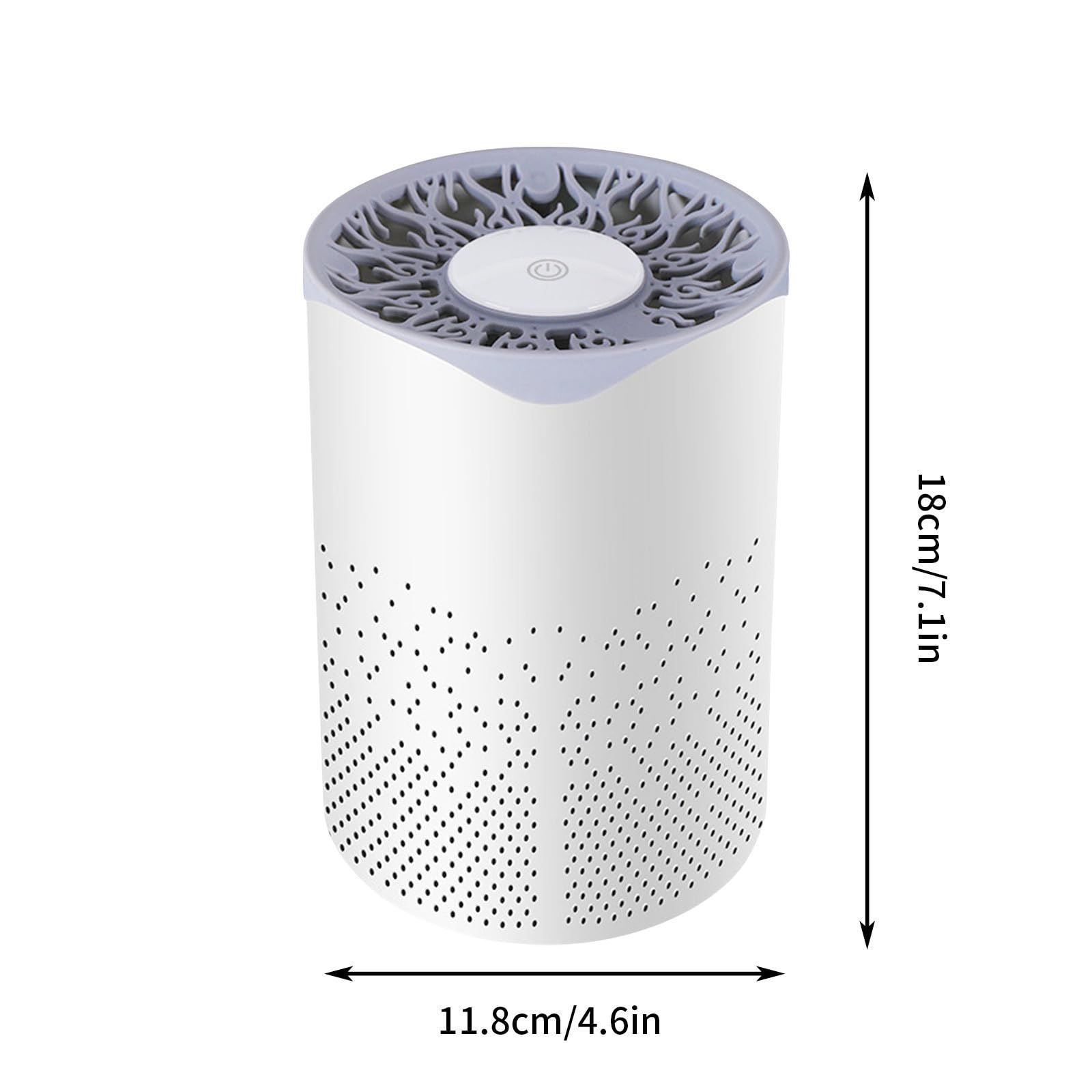 Bedroom 𝐅𝐨𝐫𝐦𝐚𝐥𝐝𝐞𝐡𝐲𝐝𝐞 Purifier With Sleep Mode, USB Charging Portable Purifier Office 24dB Filtration System, Household Air Fresh Purifier For Car Home Desktop Air Cleaning