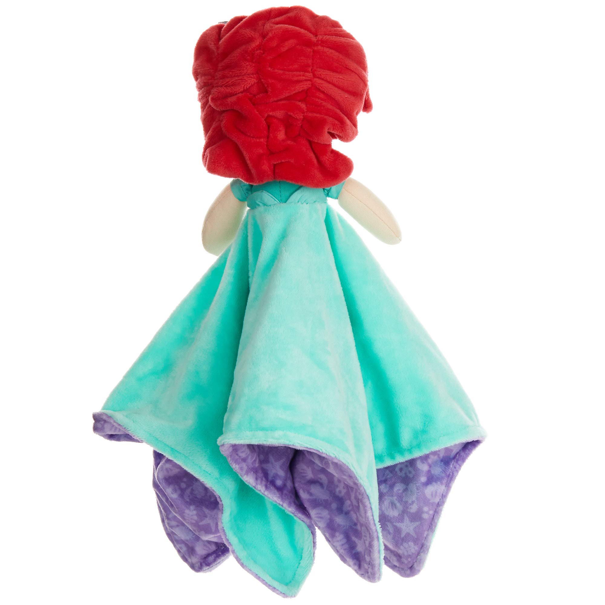 KIDS PREFERRED Disney Baby Ariel Plush Stuffed Animal Snuggler Lovey Security Blanket, Multicolor, Standard, (81126)