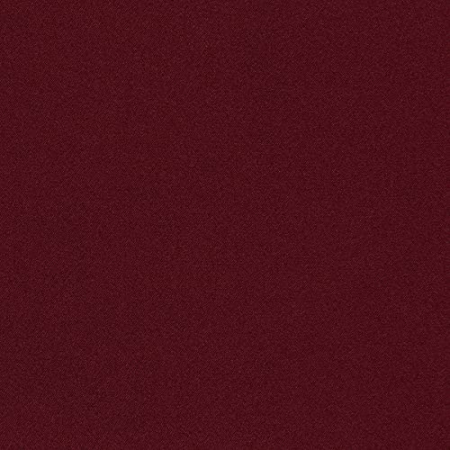 ECLIPSE Solid Thermapanel Modern Room Darkening Rod Pocket Window Curtain for Bedroom (1 Panel), 54" x 54", Merlot