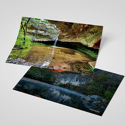 Dear Mapper Vintage United States Arkansas Landscape Postcards Pack 20pc/Set Postcards from Around the World Greeting Cards for Business World Travel Postcard for Mailing Decor Gift