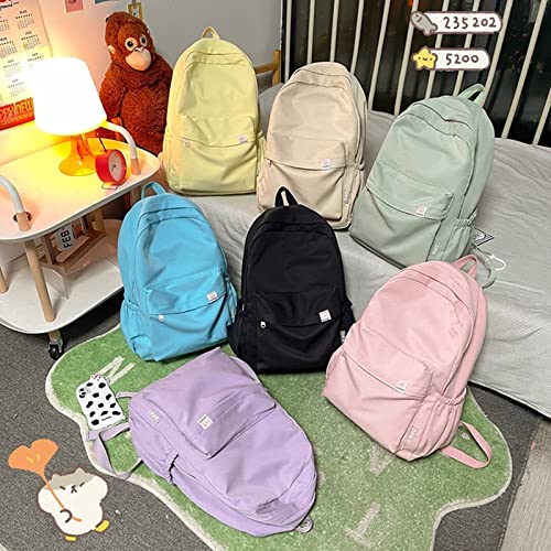 CHERSE Kawaii Backpack Cute Aesthetic Backpack Aesthetic School Supplies Korean School Bag for Girls Mochila (beige)
