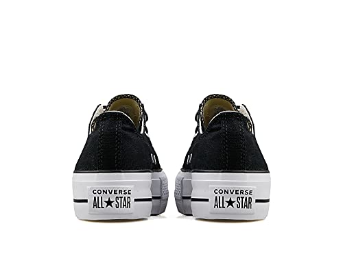 Converse Women's Chuck Taylor All Star Lift Sneakers, Black/White/White, 9 Medium US