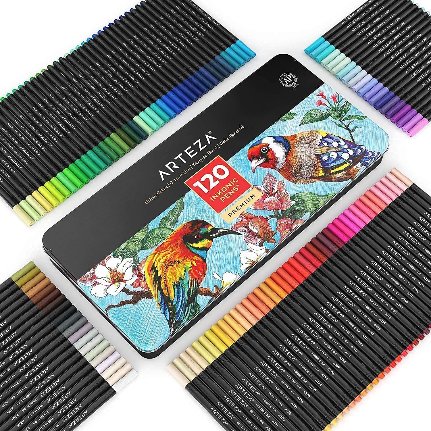 ARTEZA Fineliner Pens And Dual Tip Twimarkers Bundle, Drawing Art Supplies for Artist, Hobby Painters & Beginners
