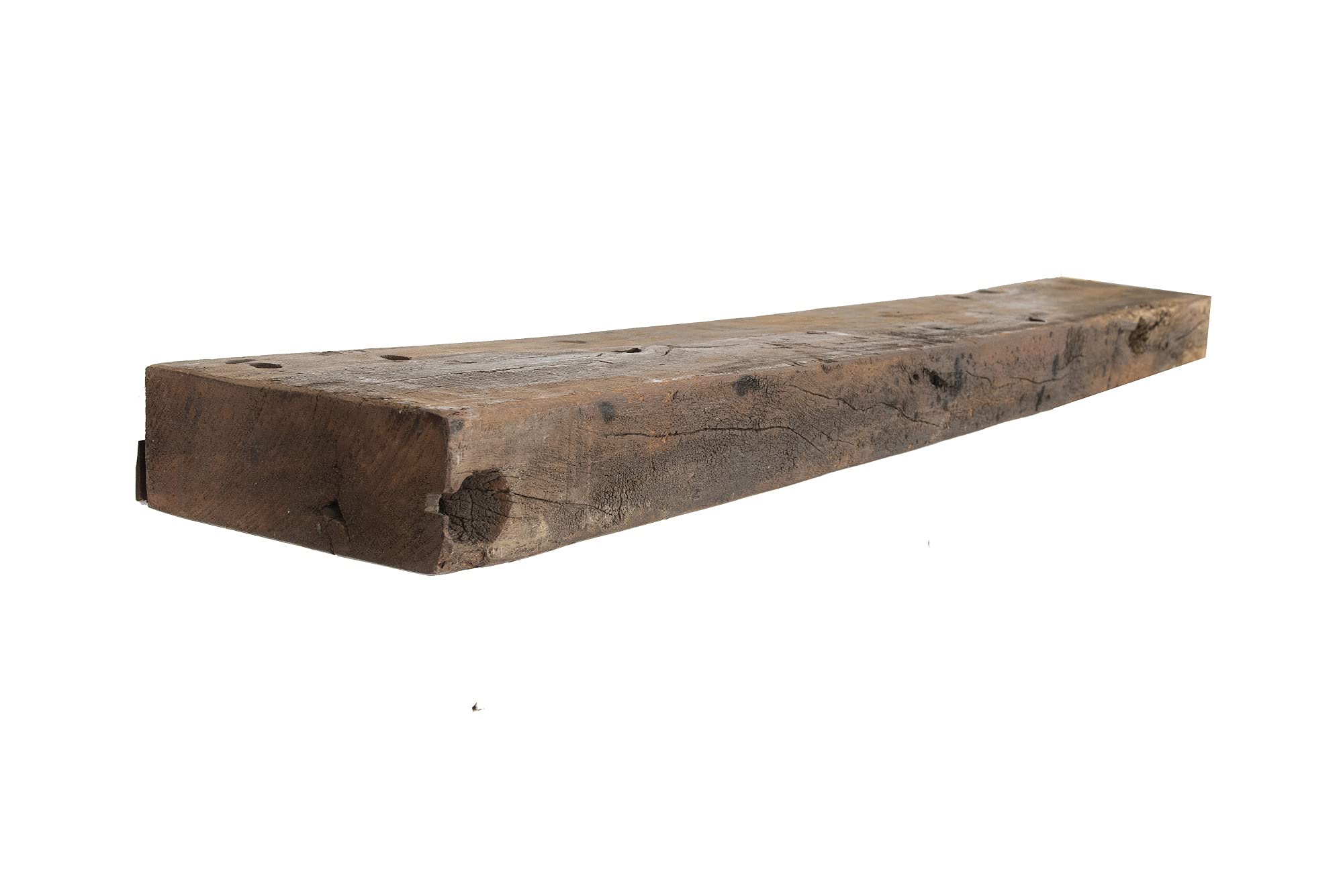 Creative Co-Op Wood Floating Wall Shelf, Large, Brown