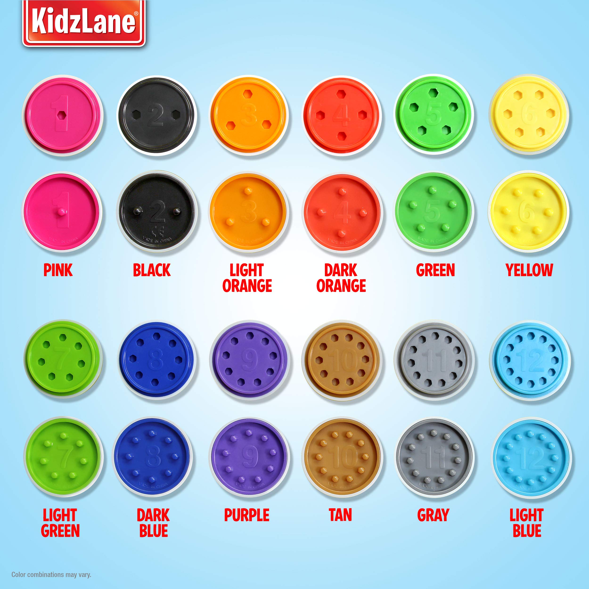 Kidzlane Toddler Toy - 12 Matching Eggs Set - Interactive Egg Matching Toy for Toddlers - Educational Game - Color and Number Recognition - Safe, Durable Eggs That Crack Open for Preschool Play