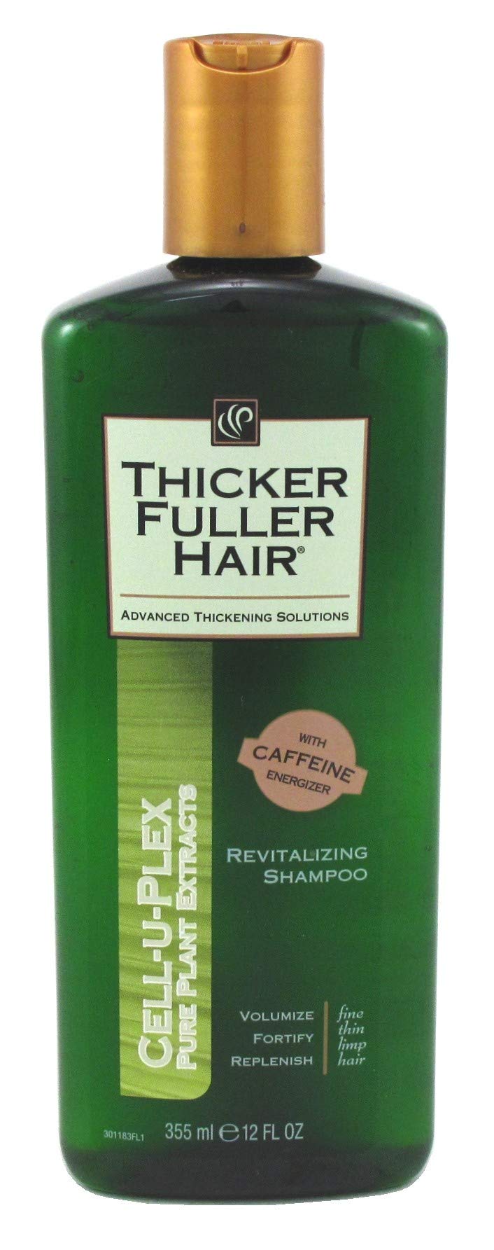 Thicker Fuller Hair Shampoo Revitalizing 12 Ounce (355ml) (Pack of 3)