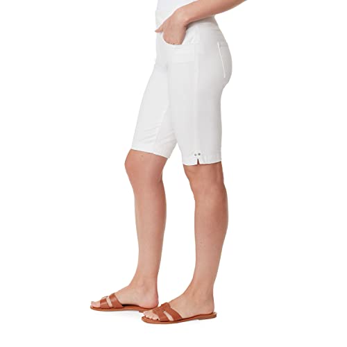 Gloria Vanderbilt Women's Amanda Pull On Bermuda Short, Vintage White