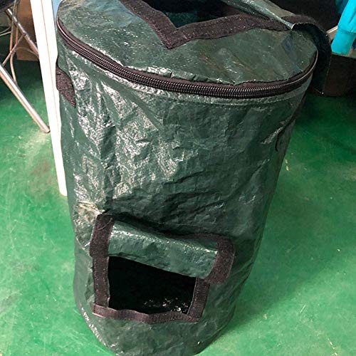 Collapsible Compost Bin,Yard Waste Bag, Reusable Heavy Duty Leaf Waste Bag Yard Compost Bin Composting Fruit