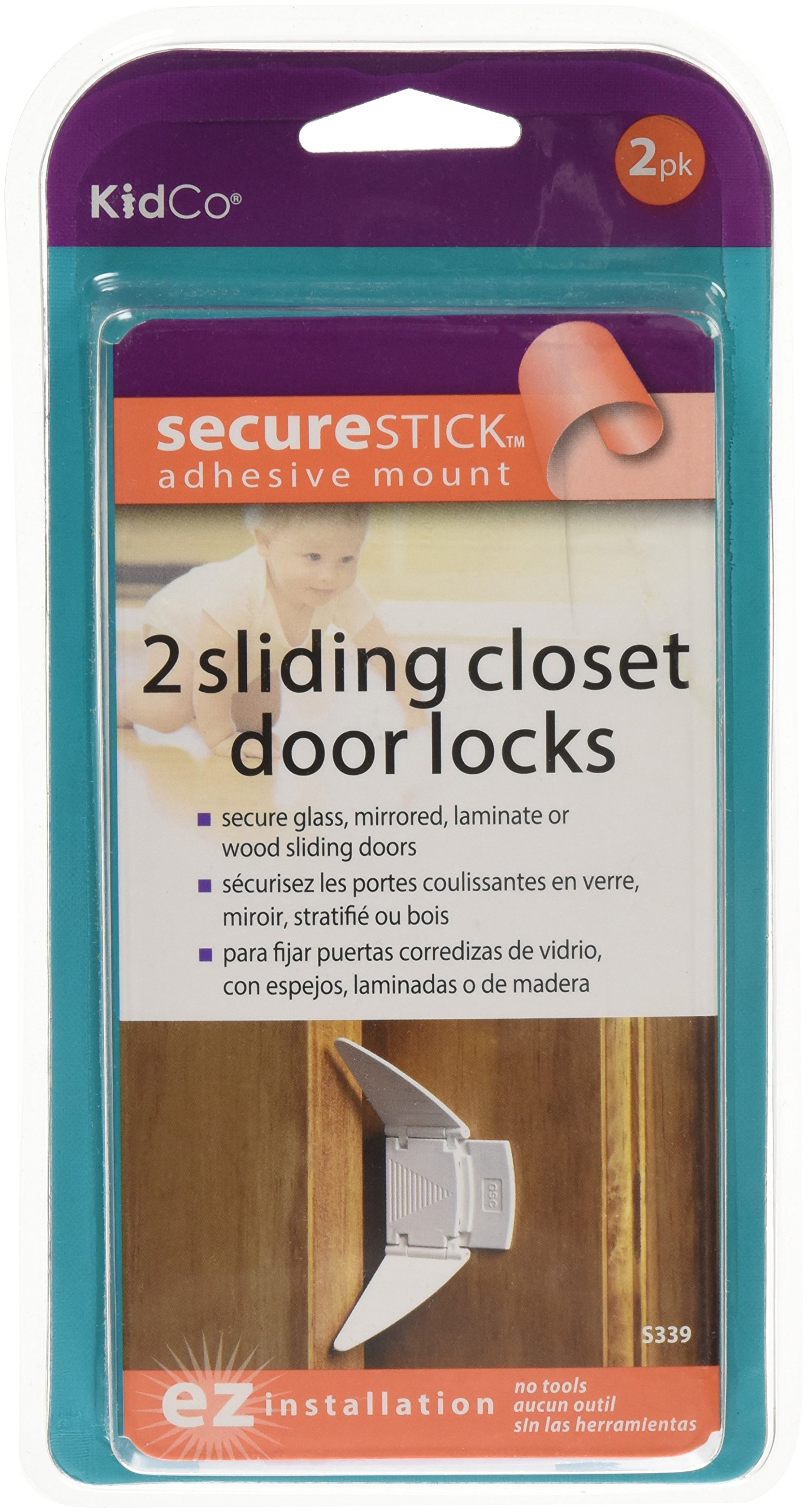 KidCO 2 Count Sliding Closet Door Lock