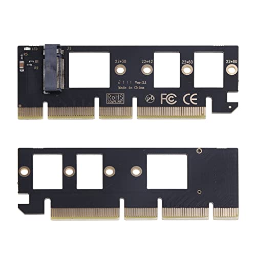 bibididi M.2 Ssd Nvme to Pieceie 3.0 Hard Drive Disk Adapter Card Support 2280 2260 2242 2230 Pieceie X4 X8 X16 Ahci Protocol