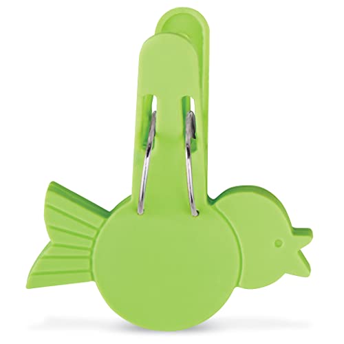 Collections Etc Multipurpose Colorful Sealing Bird Clips - Set of 24