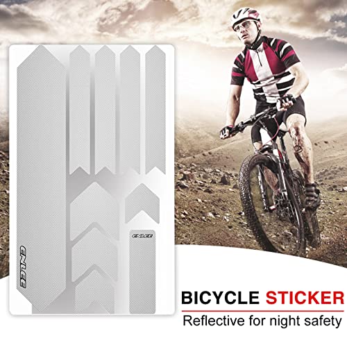 ENLEE Bike Frame Protection,All Mountain Style Honeycomb High Impact Frame Guard Total - Protects Your Bike from Scratches and dings (Transparent)