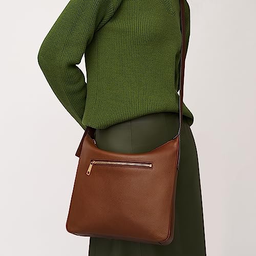 Fossil Cecilia Crossbody, Brown Large