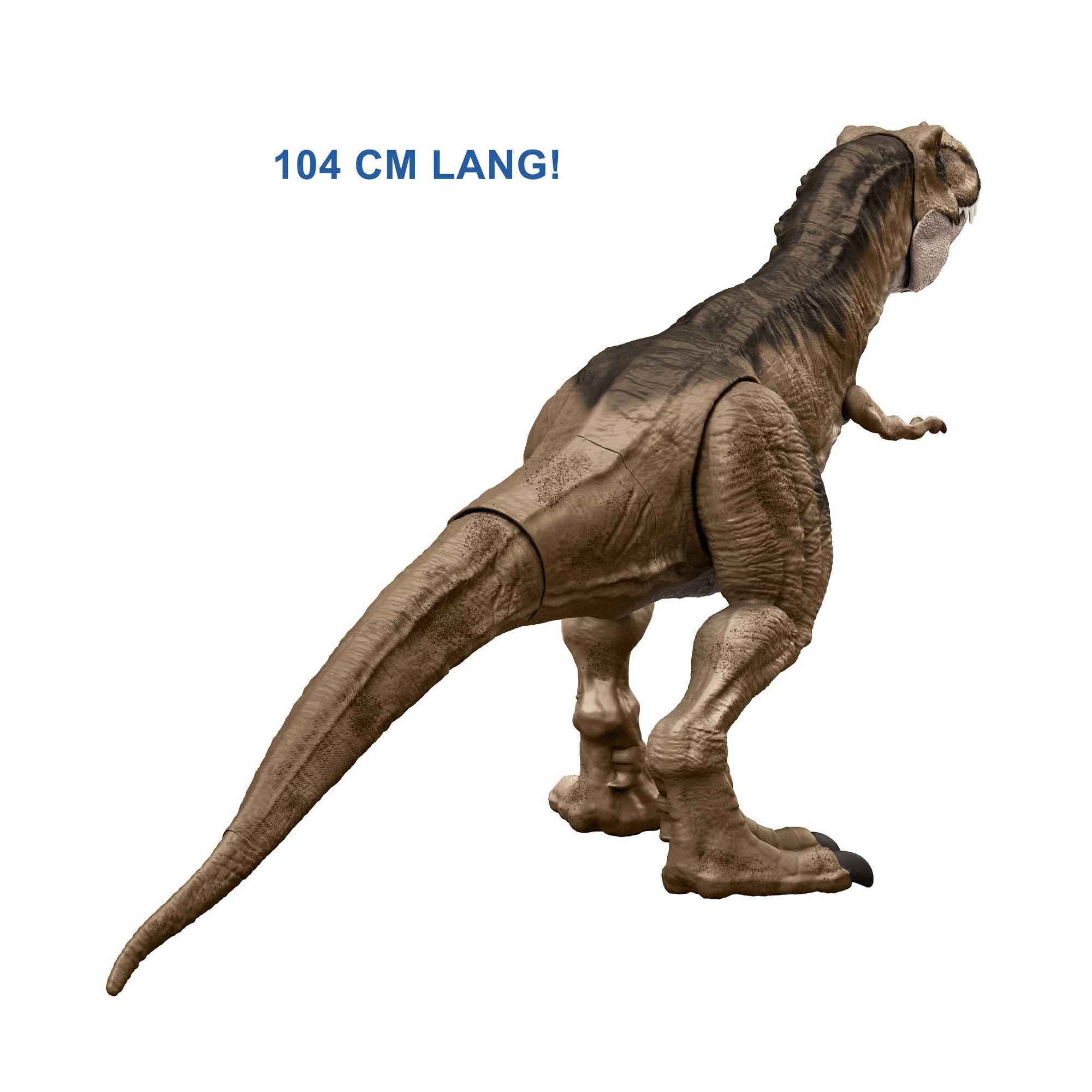 Mattel Jurassic World Super Colossal Dinosaur Action Figure, Large Tyrannosaurus Rex Dino Toy with Eating Feature, 3+ Feet Long T Rex