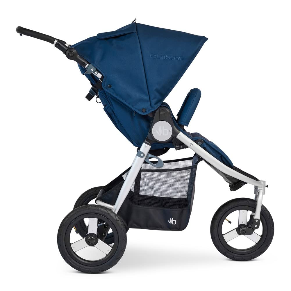 Bumbleride Indie All-Terrain Stroller | Lightweight | Eco-Friendly | Infant Ready Adjustable Seat | Easy, Compact Fold | All-Wheel Suspension (Indie Single 2022, Maritime)