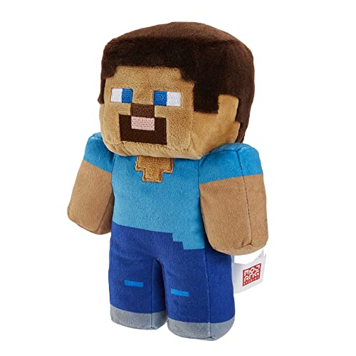 Mattel Minecraft Basic Plush Character Soft Dolls, Video Game-Inspired Collectible Toy Gifts for Kids & Fans Ages 3 Years Old & Up