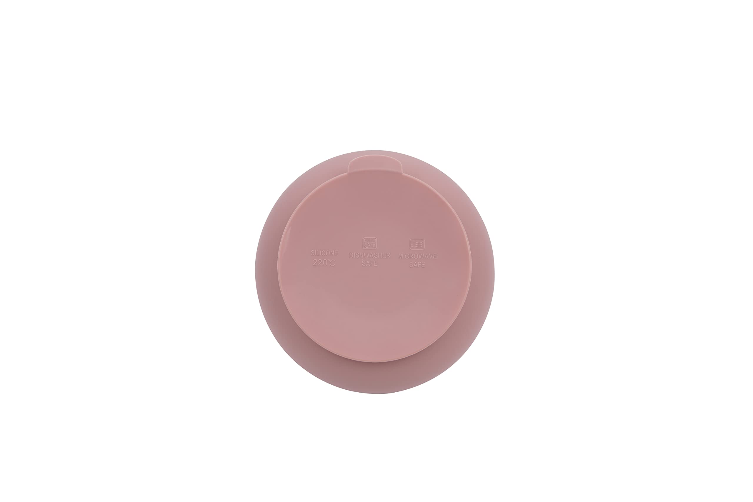 Baby Silicone Suction Cup Bowl + Spoon|BPA Free|Super Upgraded Suction|Suitable for Babies and Toddlers|Easy to Clean,|Dishwasher, Microwave, and Refrigerator Safe. (Light Pink)