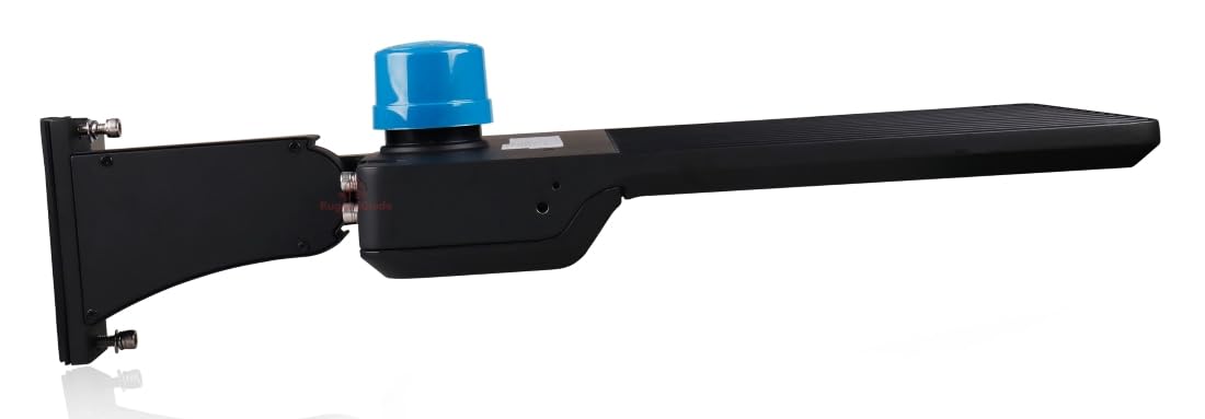 RuggedGrade 300W - Revati II Series LED Parking Lot Light with Photocell - 43,200 Lumen - Color Selectable 3K/4K/5K - Arm Mount - Black