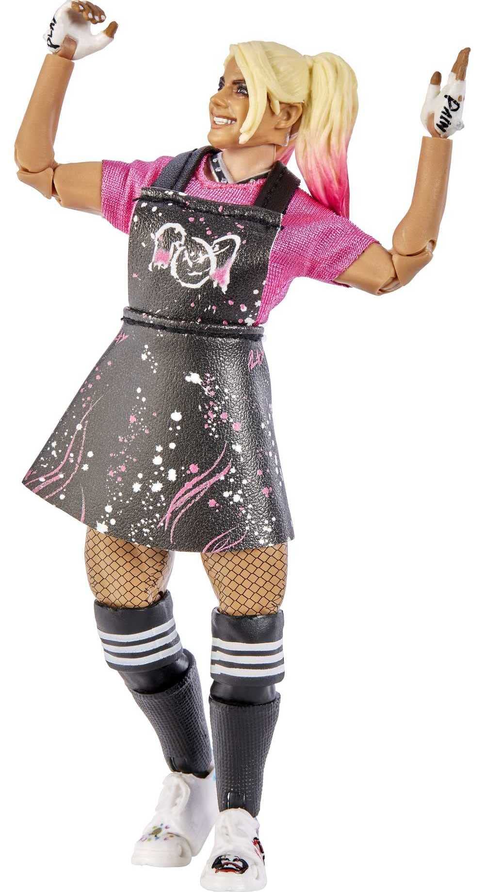 Mattel WWE Ultimate Edition Action Figure & Accessories Set, Alexa Bliss 6-inch Collectible with 30 Articulation Points, Swappable Pieces & Entrance Gear