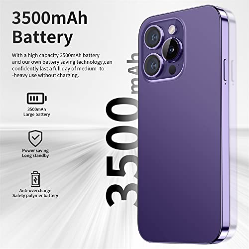 Echoamo A14 Pro MAX Unlocked Smartphone, 6.82-inch HD Screen Phone, 4+128G Dual SIM Phone with A 128G Memory Card for Android 10 (Four Colors to Choose from)