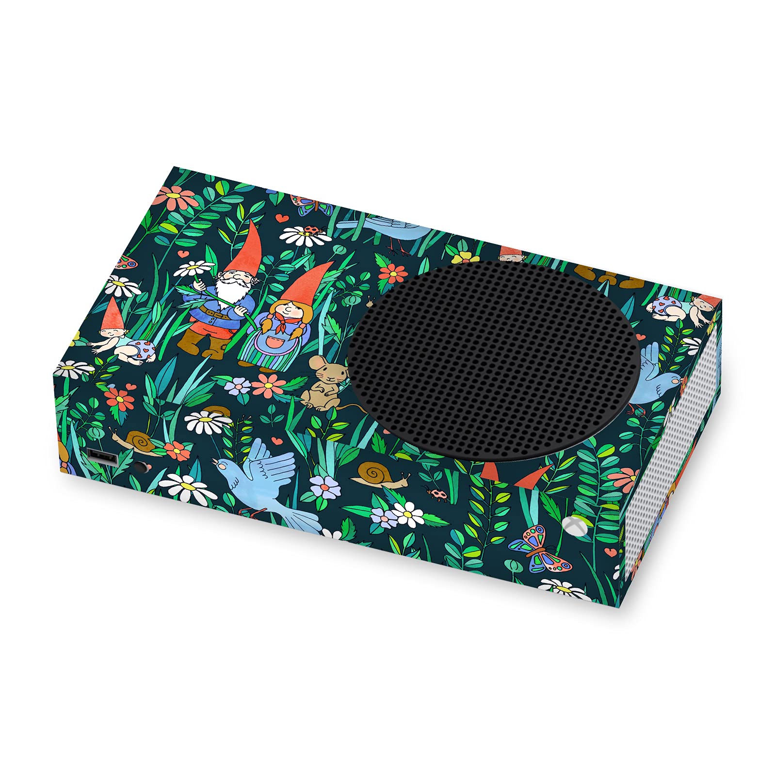Head Case Designs Officially Licensed Micklyn Le Feuvre Gnome Family Love Art Mix Vinyl Sticker Gaming Skin Case Cover Compatible with Xbox Series S Console