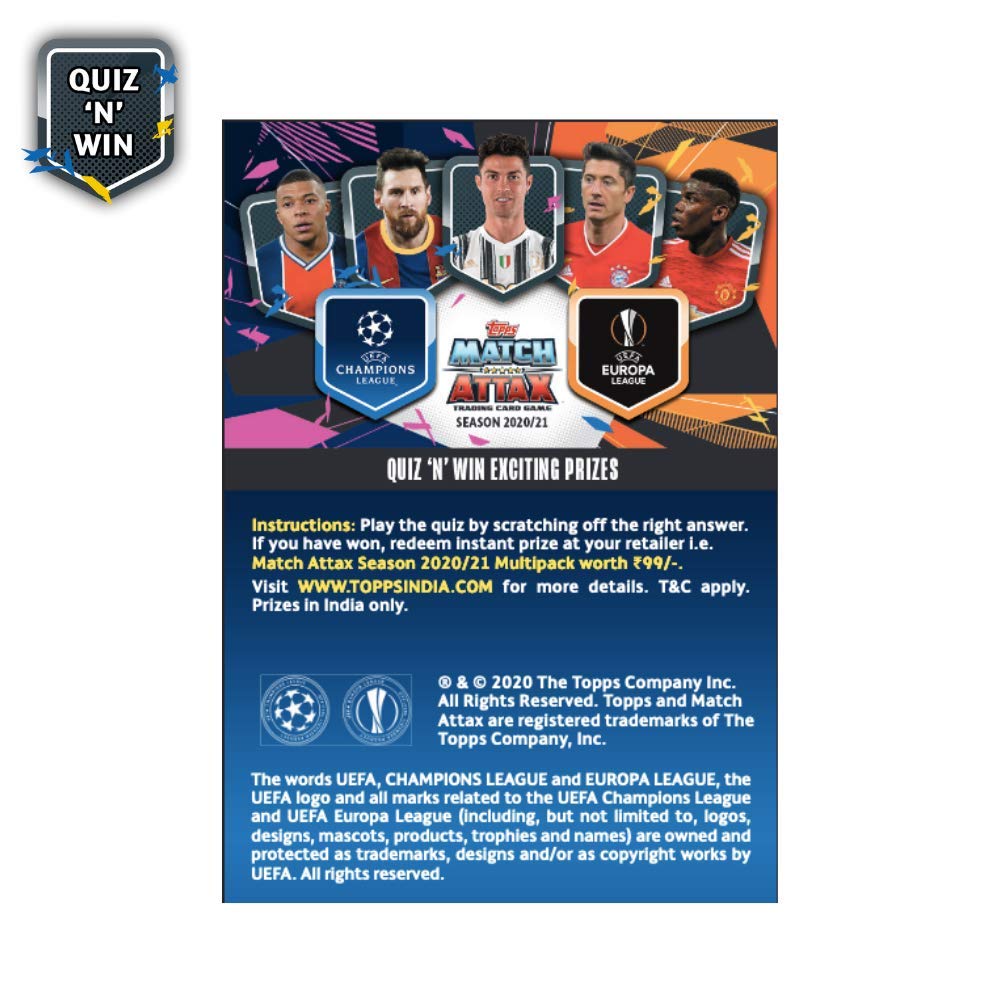 Topps India UEFA Champions League & Europa League TCG 2020/21 (Smart Pack)