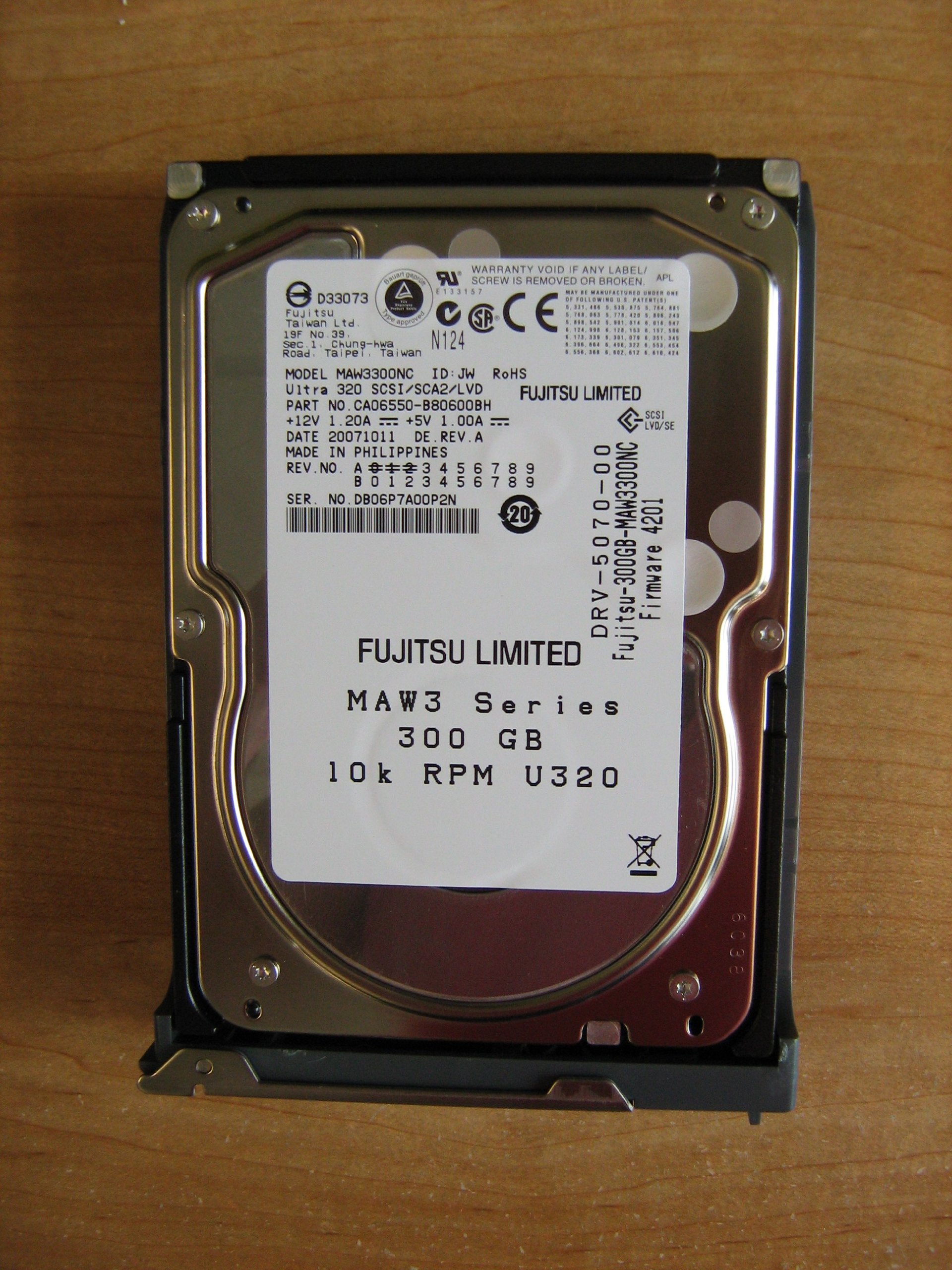 MAW3300NC FUJITSU 300GB 10K 80PIN