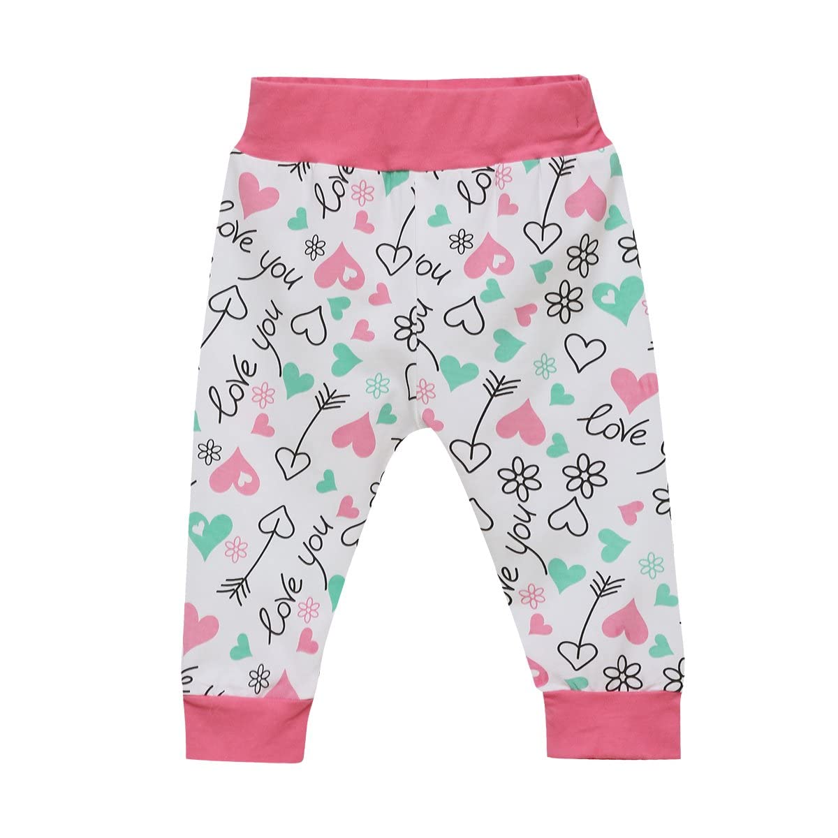 lorjoy Newborn Baby Girls My First Valentine's Day Outfit Set Long Sleeve Bodysuit (3-6 Months)